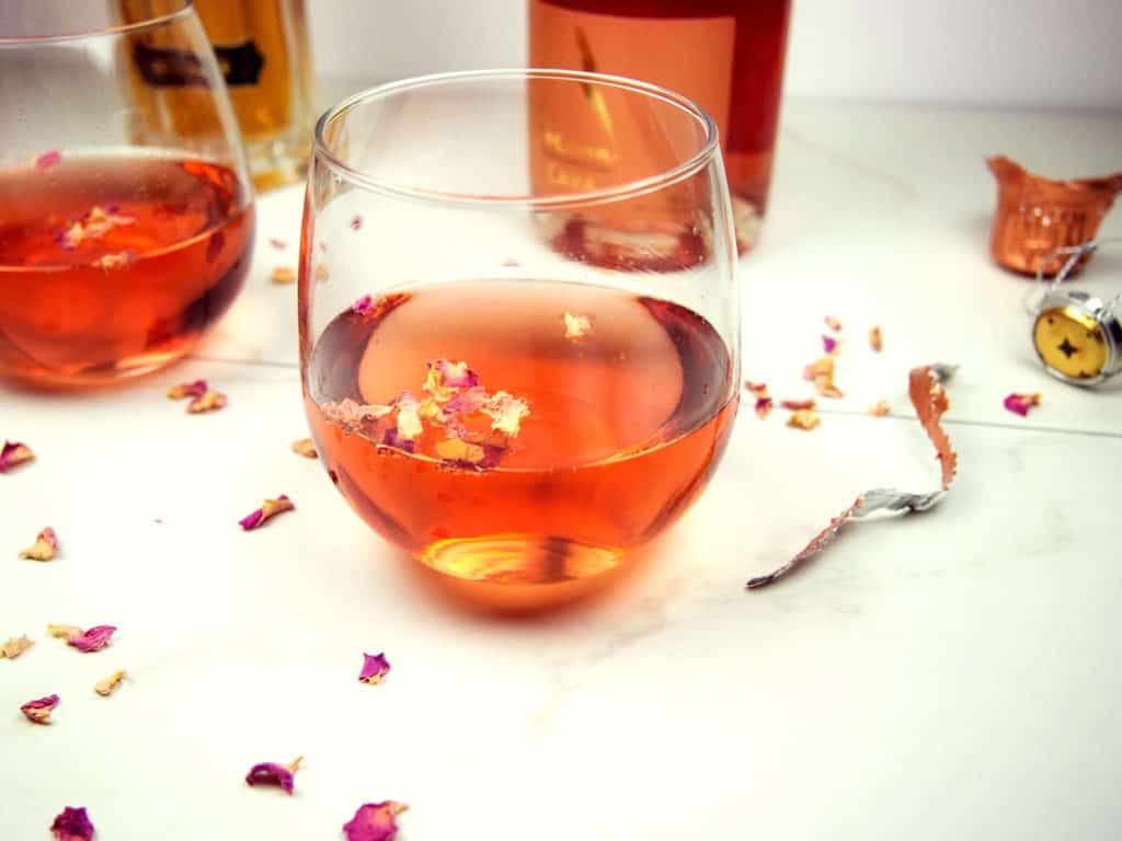 Flower Power Cocktail with Rosé and St-Germain