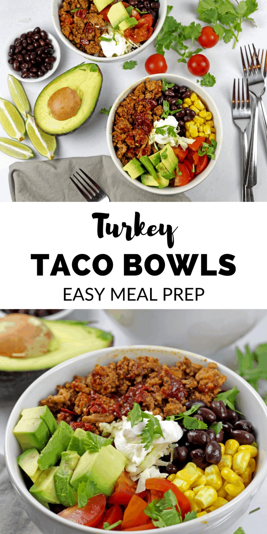 Turkey Taco Bowl - A Grateful Meal