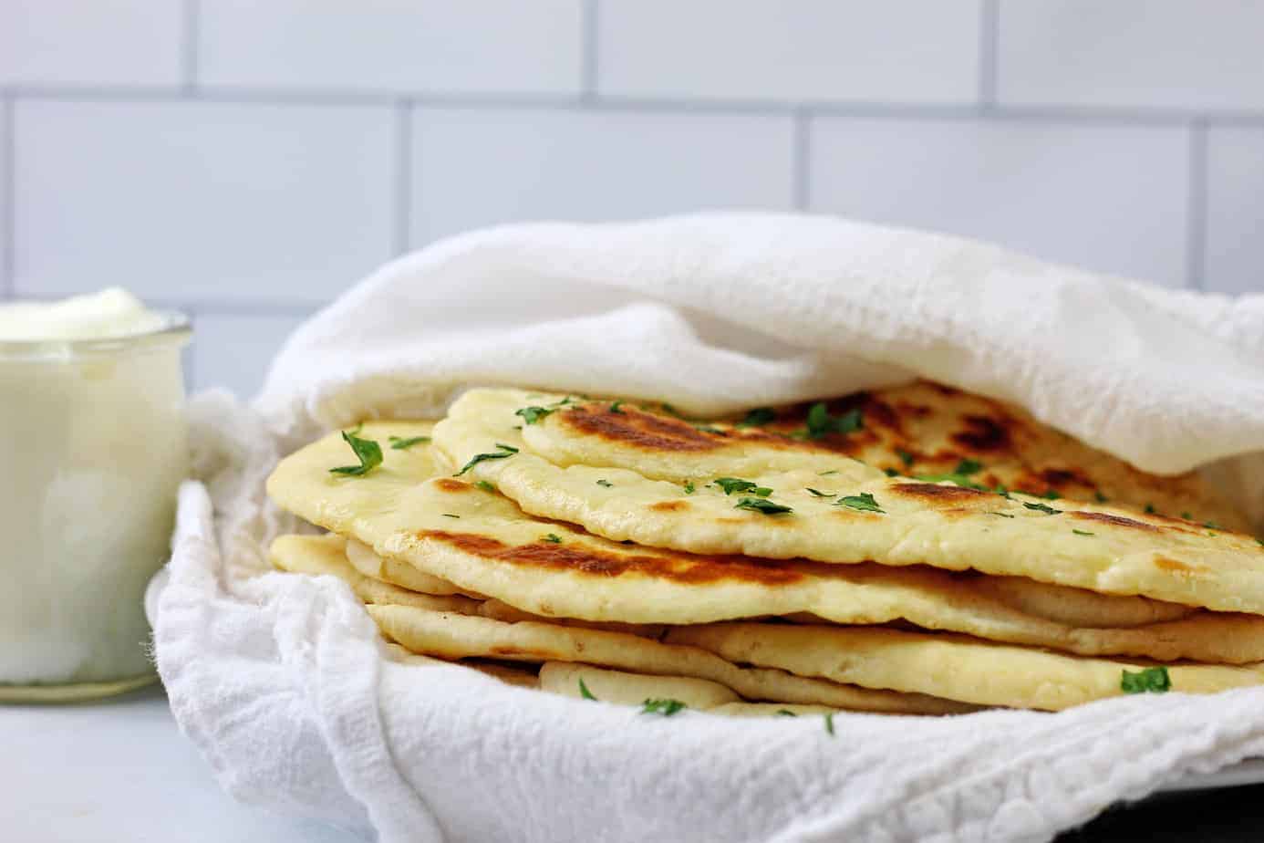 Yogurt Flatbread Recipe - A Grateful Meal