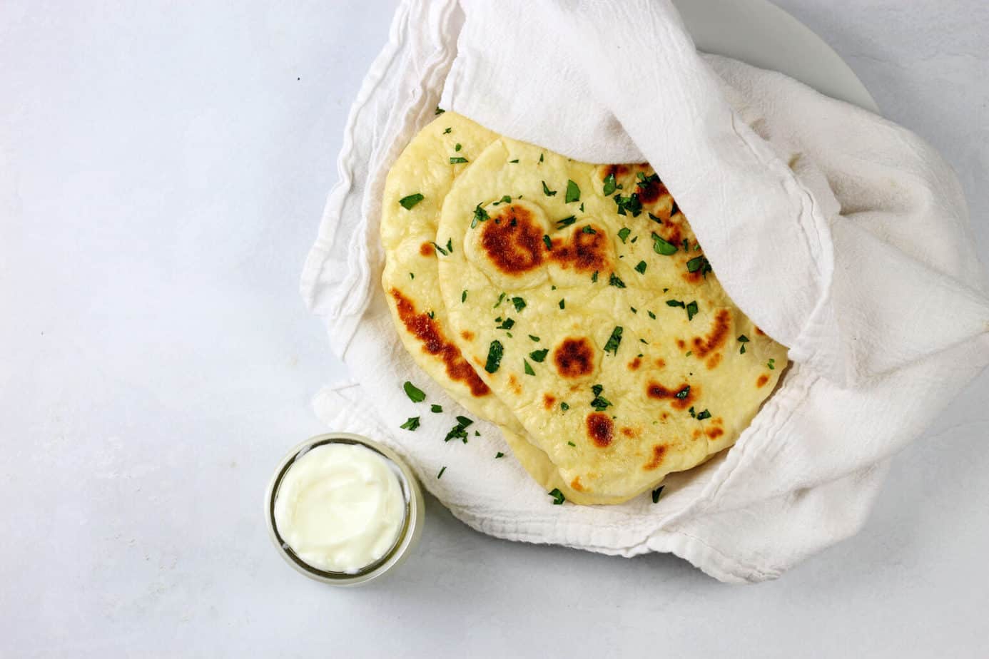 Yogurt Flatbread Recipe - A Grateful Meal