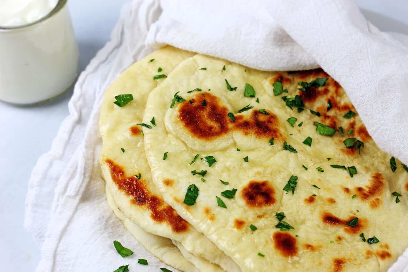 Yogurt Flatbread Recipe - A Grateful Meal