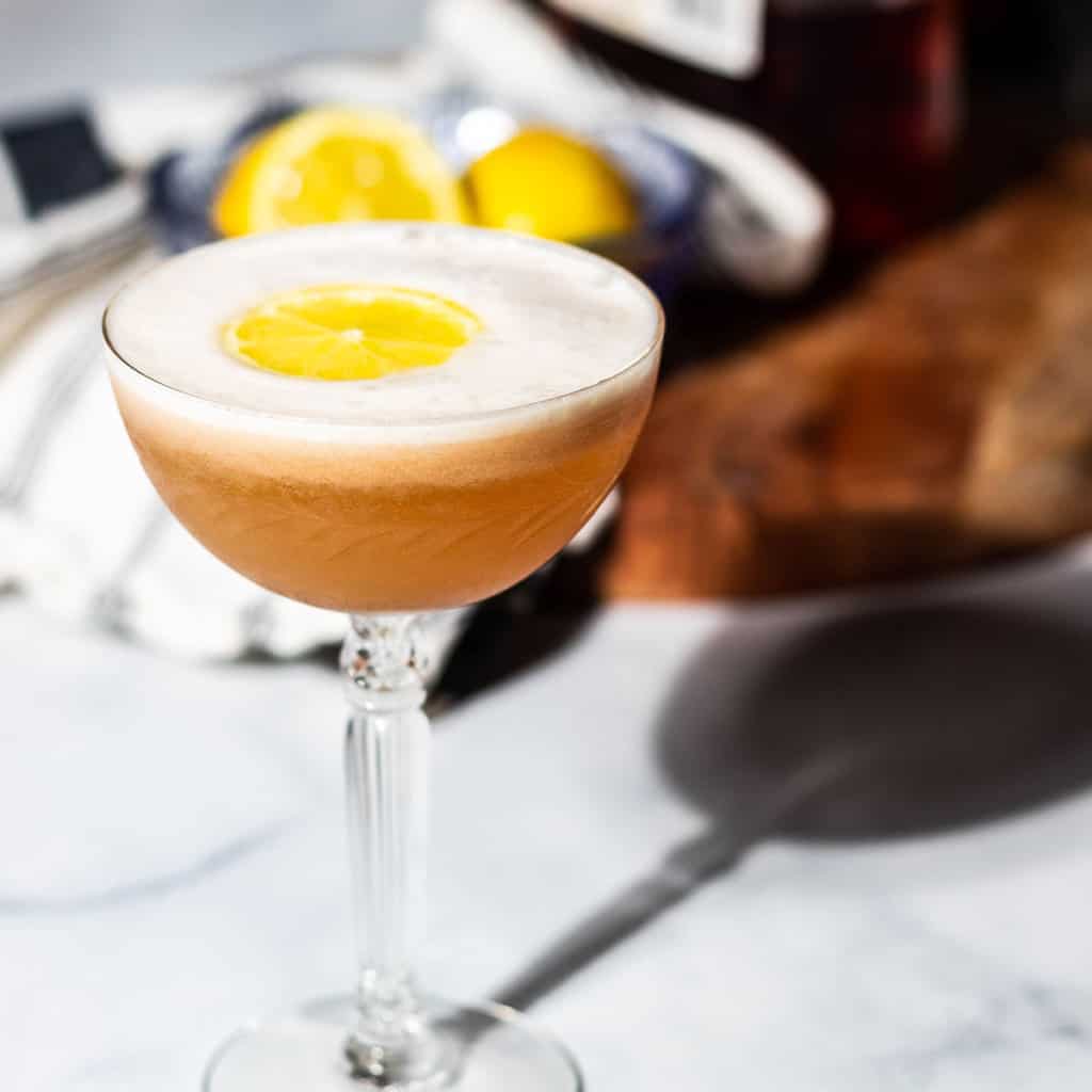 Best Cherry Whiskey Amaretto Sour Cocktail - A Grateful Meal