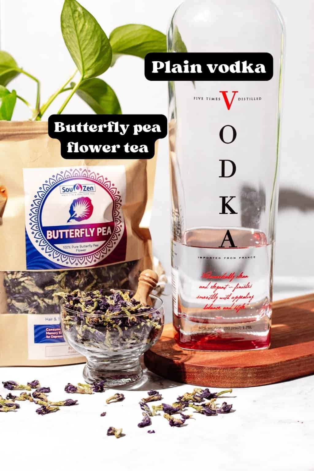 DIY Butterfly Pea Infused Vodka [Perfect DIY Gift] - A Grateful Meal