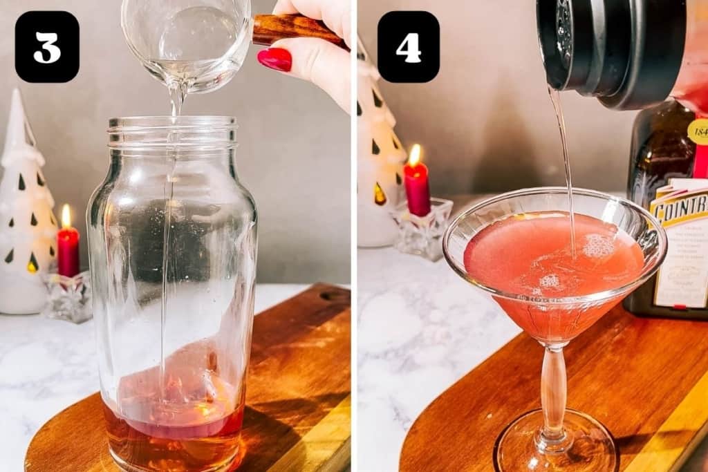 Christmas Cranberry Mistletoe Martini with Vodka - A Grateful Meal