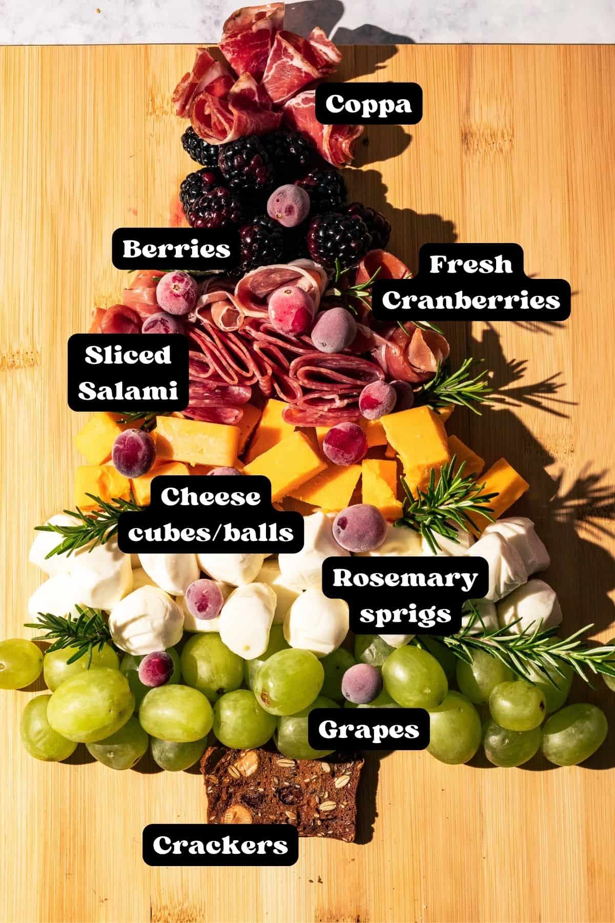 Christmas Charcuterie Tree Board - A Grateful Meal