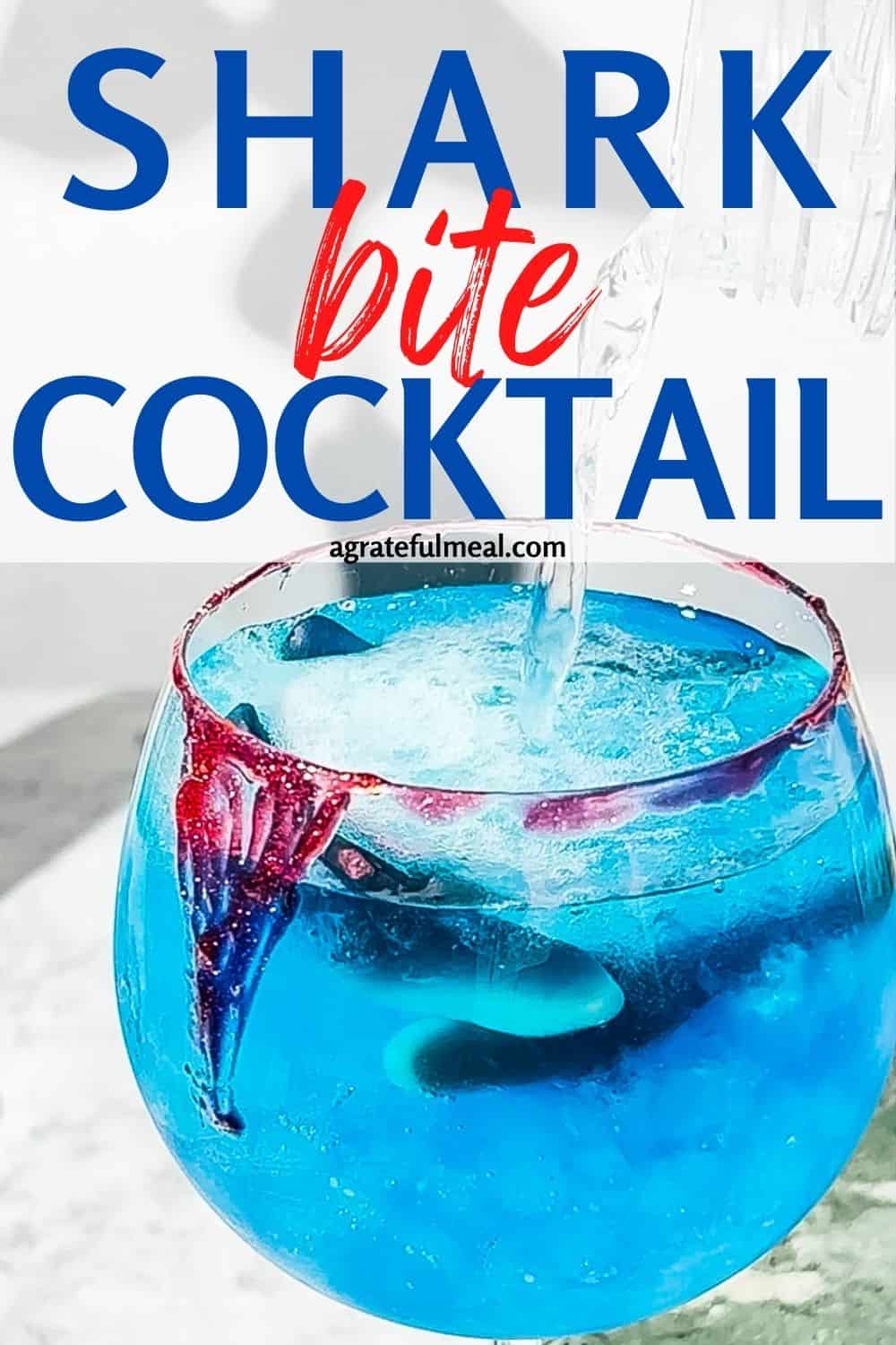 Blue Shark Attack Cocktail - A Grateful Meal