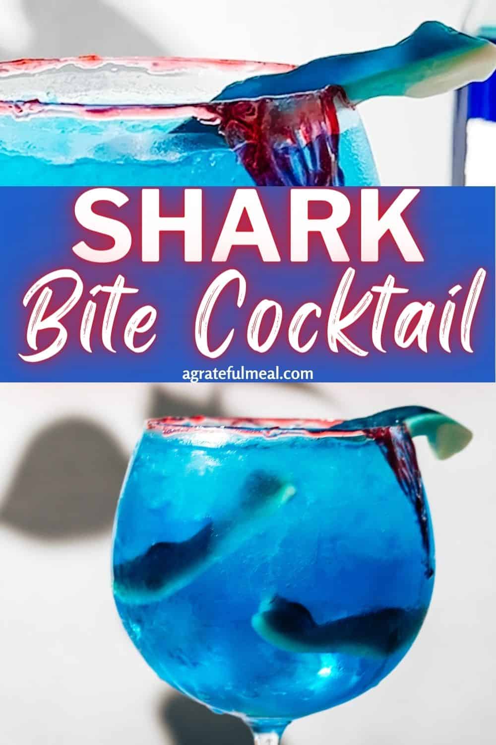 Blue Shark Attack Cocktail - A Grateful Meal
