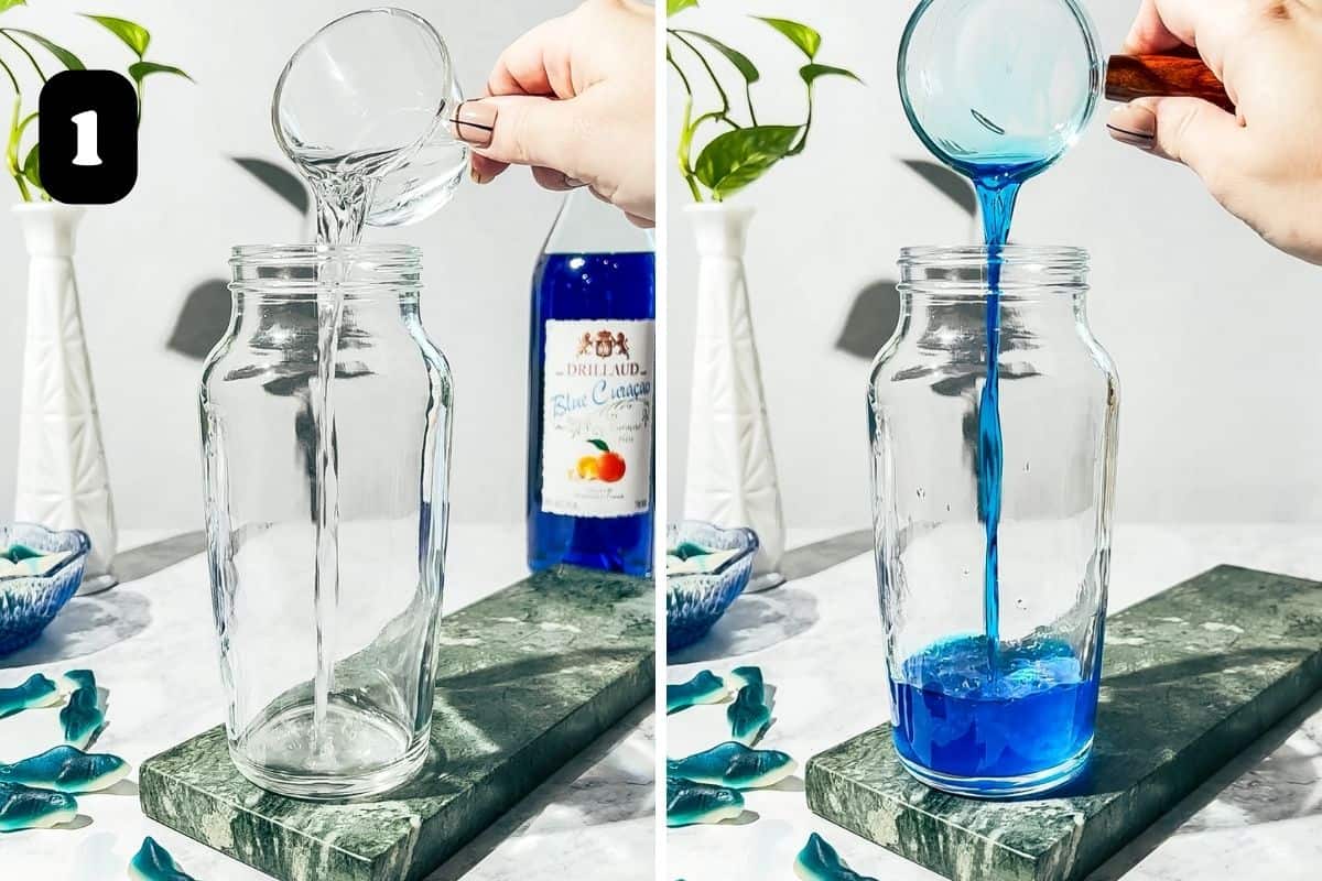 Blue Shark Attack Cocktail - A Grateful Meal