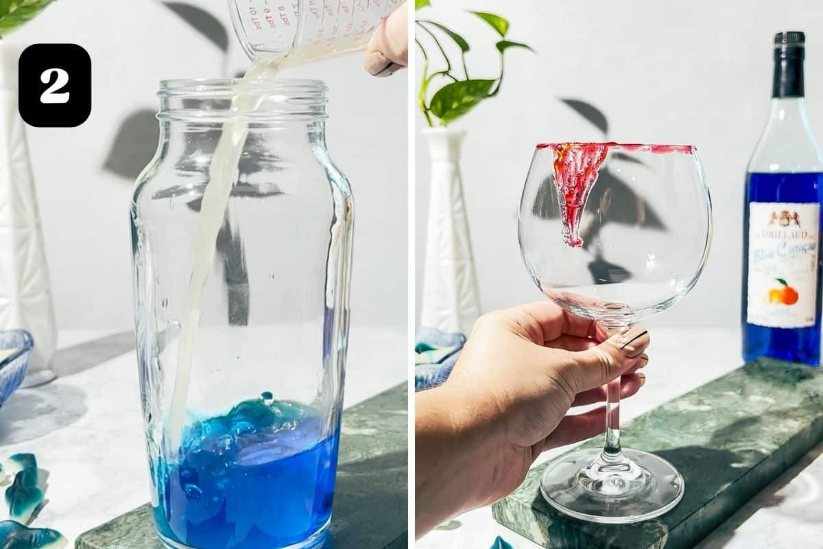 Blue Shark Attack Cocktail - A Grateful Meal