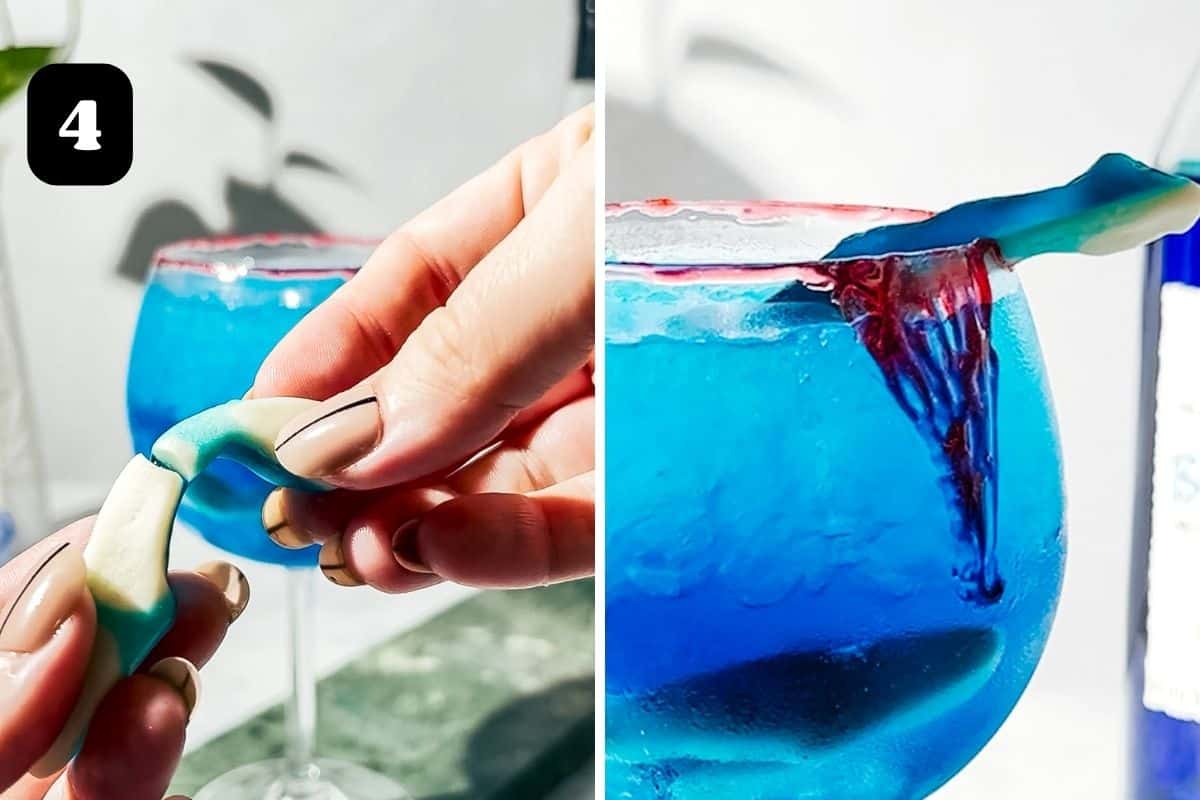 Blue Shark Attack Cocktail - A Grateful Meal