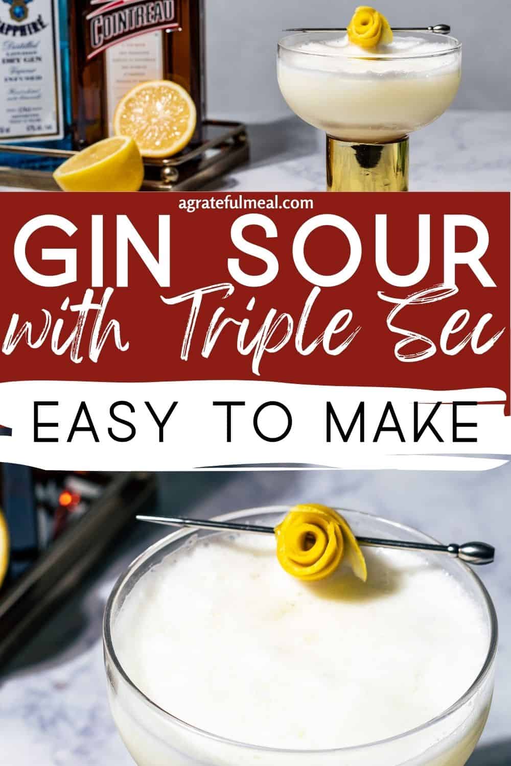 White Lady Cocktail (Chelsea Sidecar) - A Grateful Meal