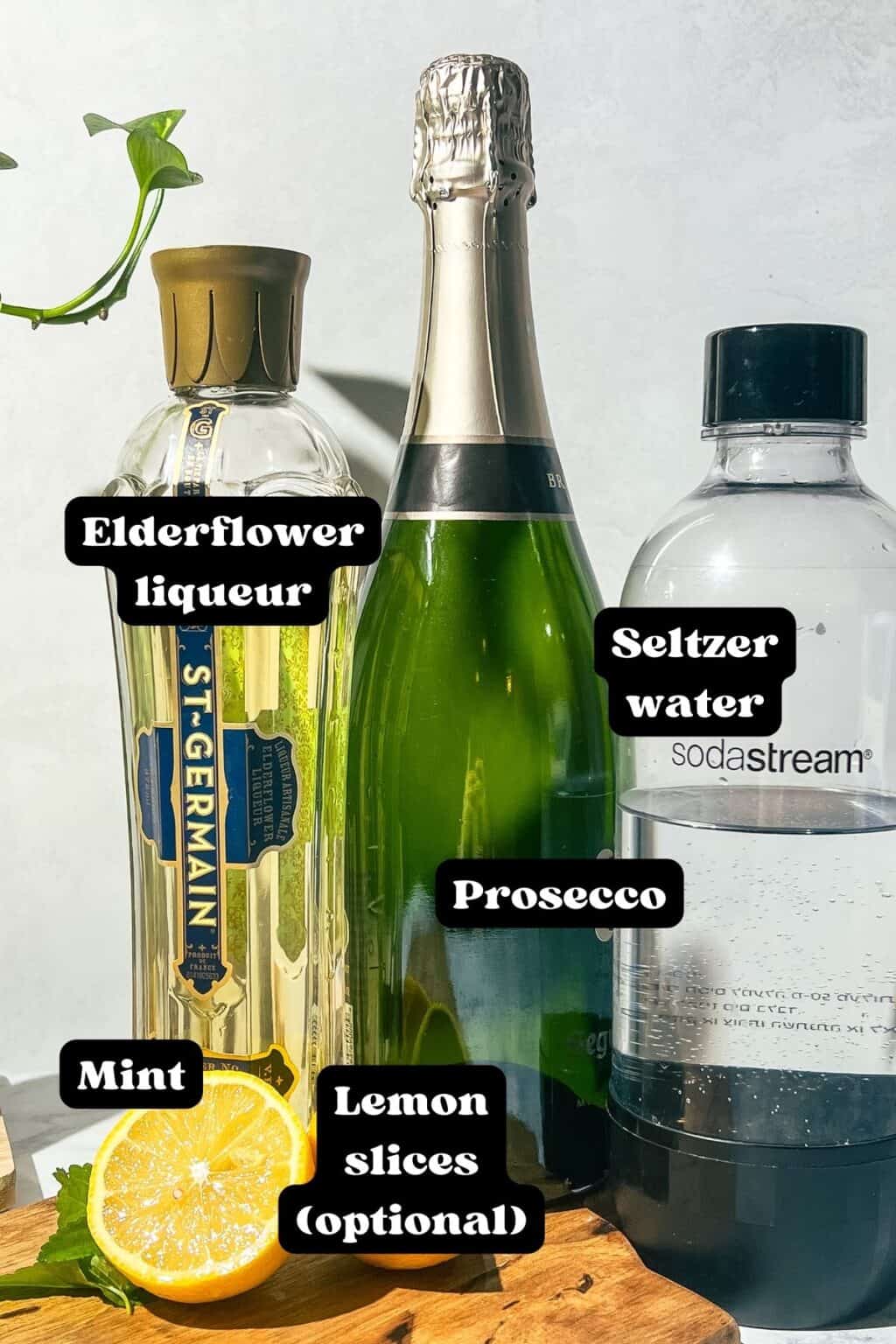 Hugo Spritz (St-Germain Elderflower Spritz with Mint) - A Grateful Meal