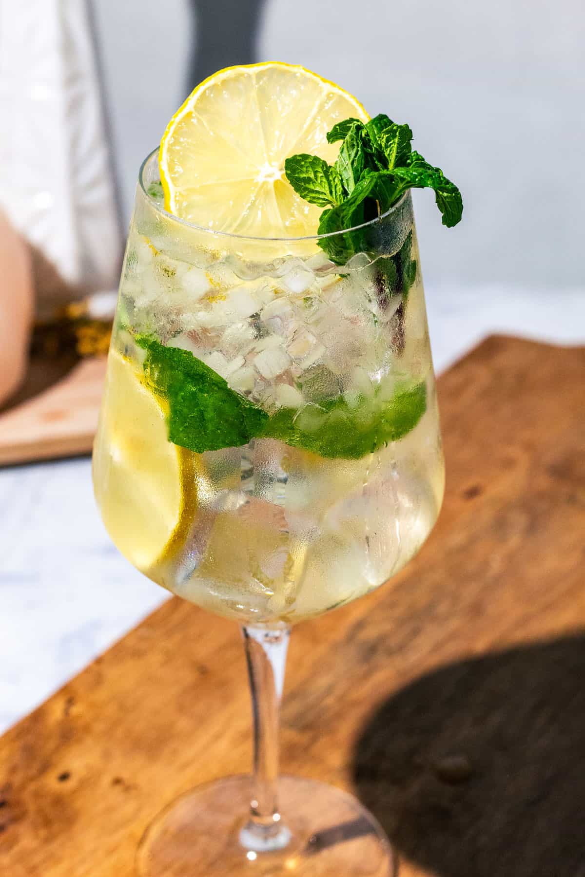 Hugo Spritz (St-Germain Elderflower Spritz with Mint) - A Grateful Meal