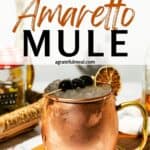 Italian Mule Cocktail with Amaretto - A Grateful Meal