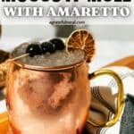 Italian Mule Cocktail with Amaretto - A Grateful Meal