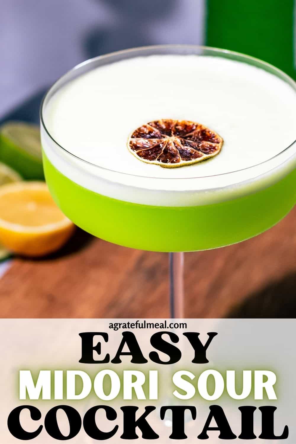 Easy Midori Sour Recipe - A Grateful Meal