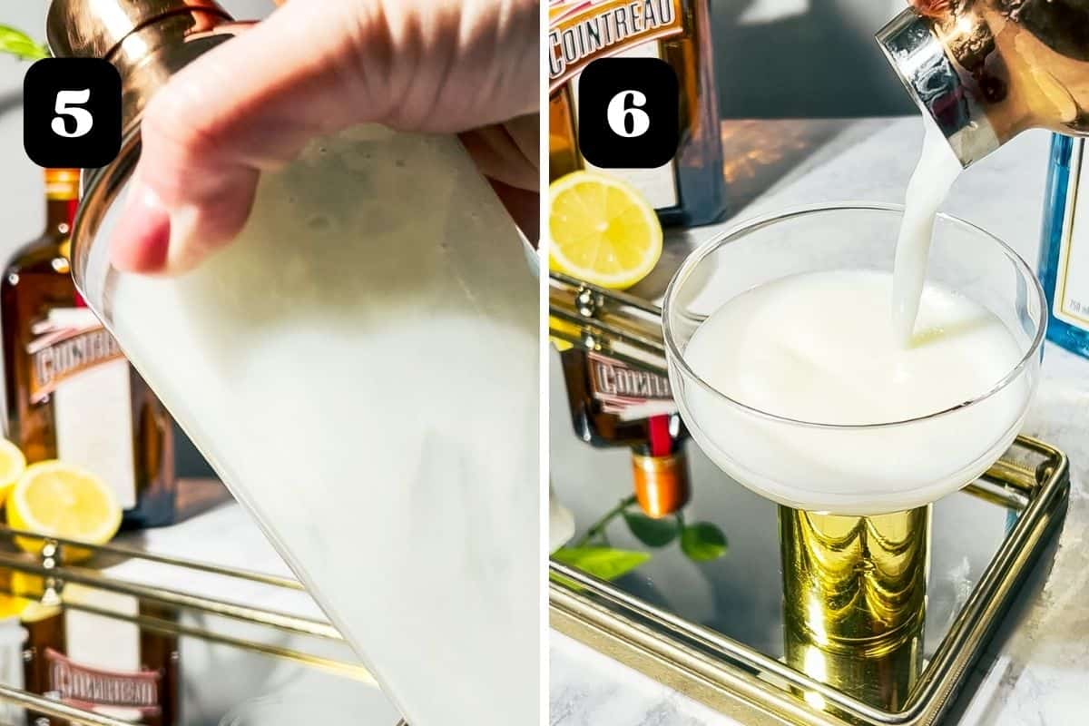 Classic White Lady Cocktail Recipe with Gin - A Grateful Meal
