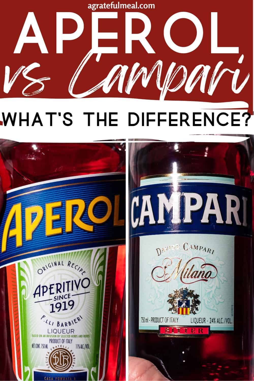 Aperol vs. Campari - The Ultimate Guide - A Grateful Meal
