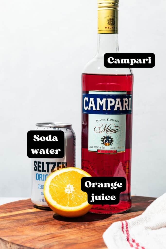 Campari Soda Cocktail with Orange - A Grateful Meal