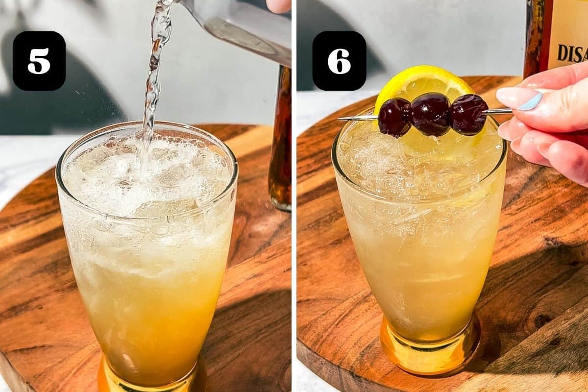 Easy Disaronno Fizz (Amaretto Fizz) - A Grateful Meal