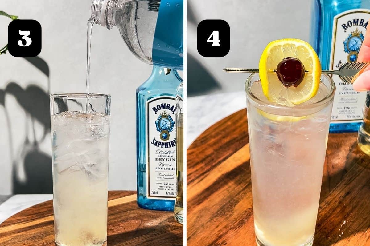 Gin Elderflower Collins with Lemon - A Grateful Meal