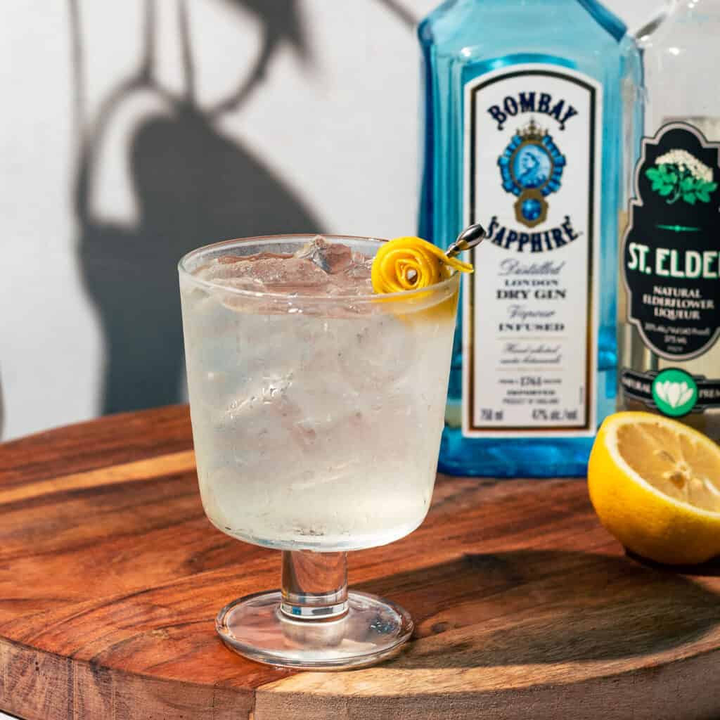 Refreshing Lillet Rosé Tonic Cocktail - A Grateful Meal