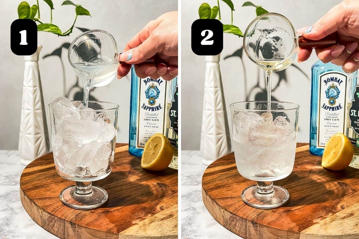 Gin and Tonic with Elderflower and Lemon - A Grateful Meal