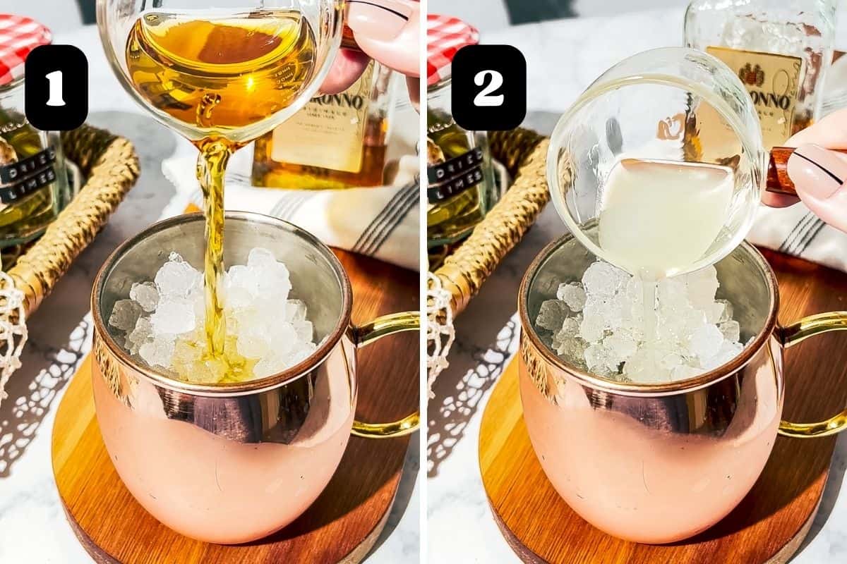 Italian Mule Cocktail with Amaretto - A Grateful Meal