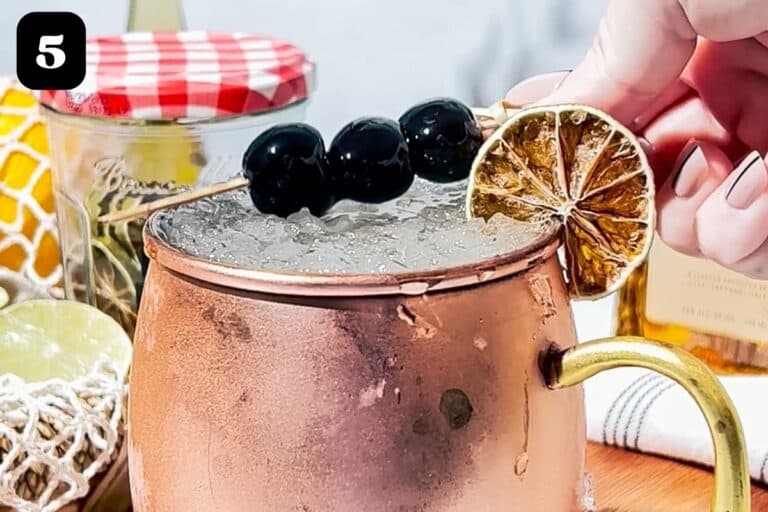 Italian Mule Cocktail with Amaretto - A Grateful Meal