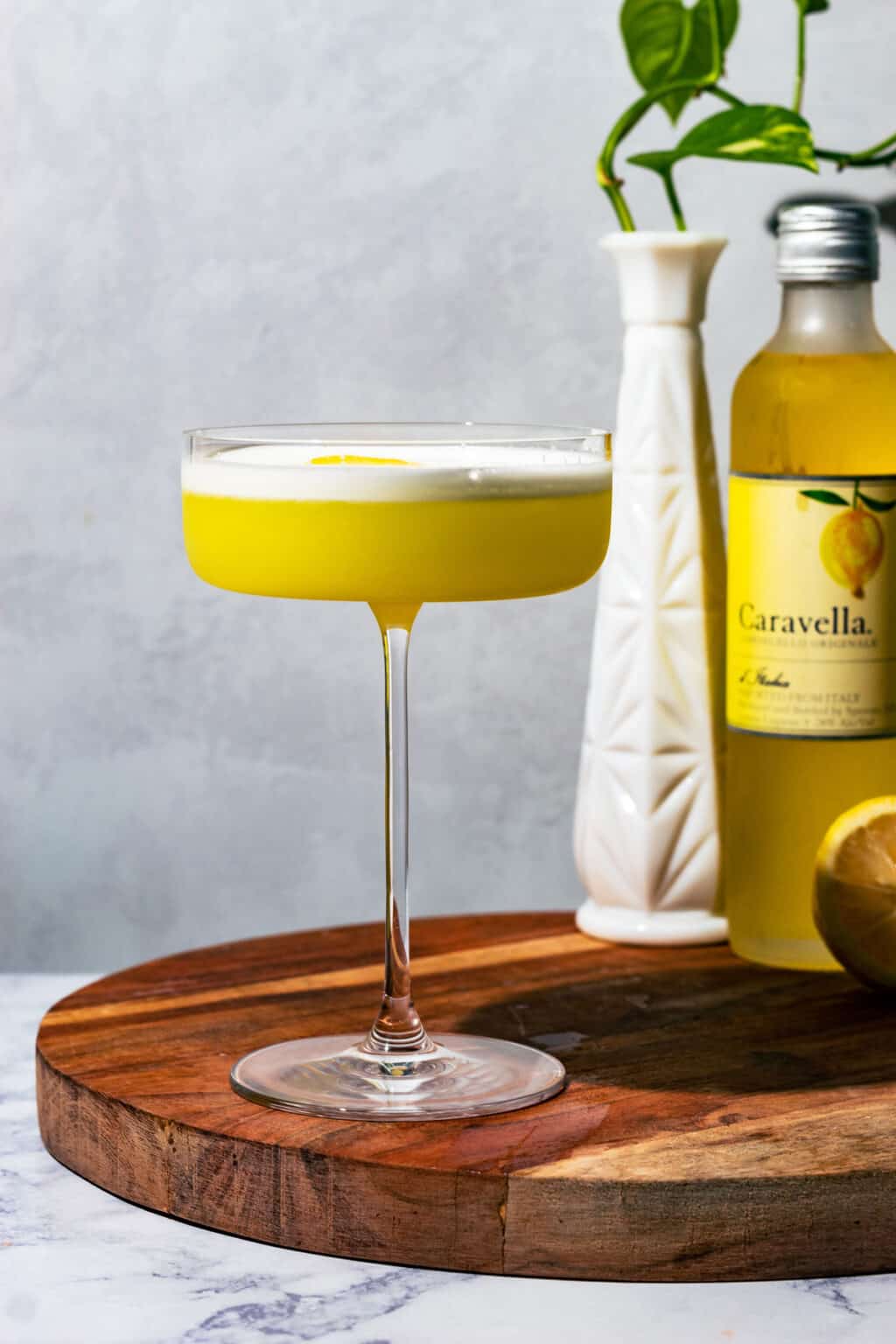 Limoncello Sour Cocktail - A Grateful Meal