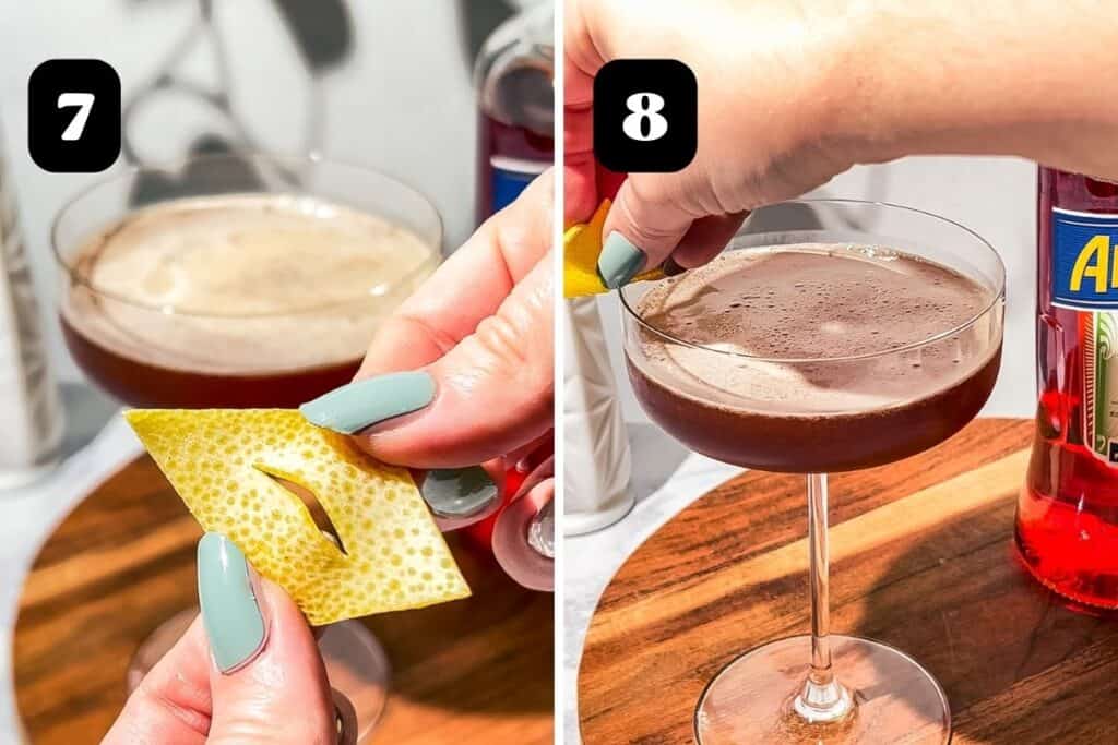 Paper Plane Cocktail - A Grateful Meal
