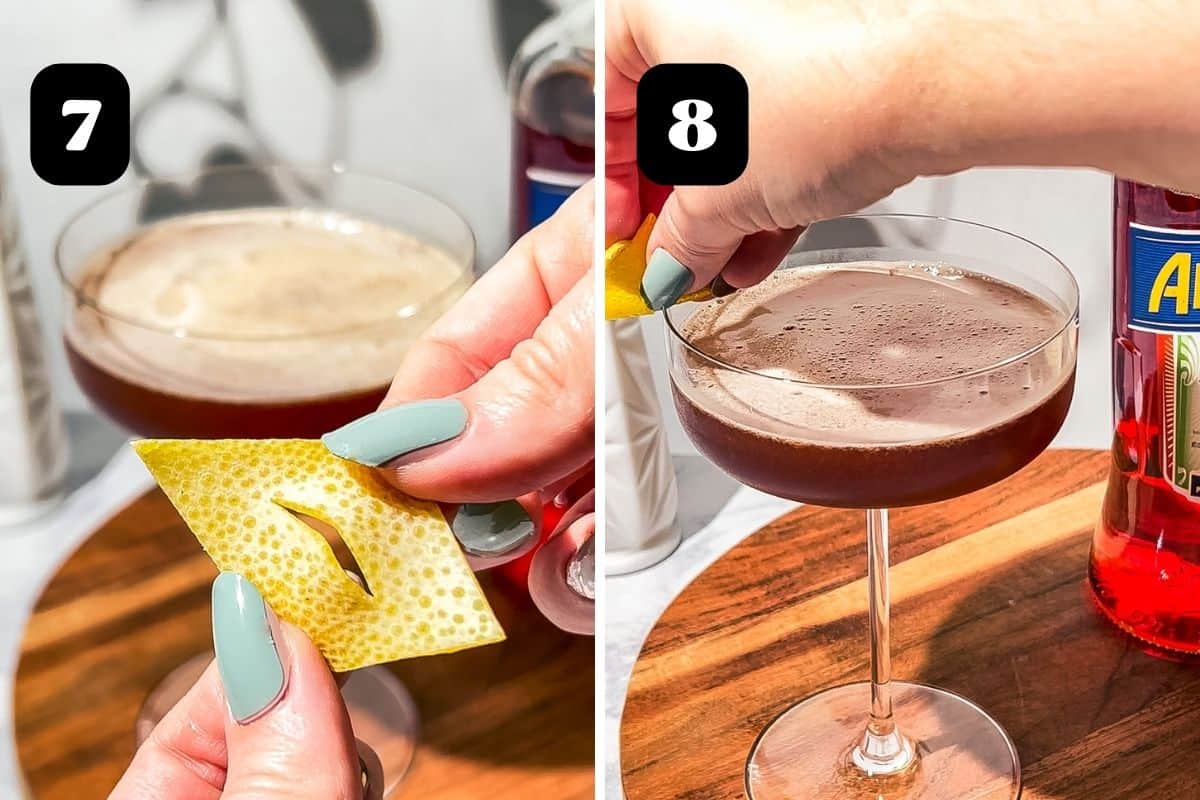 Paper Plane Cocktail - A Grateful Meal