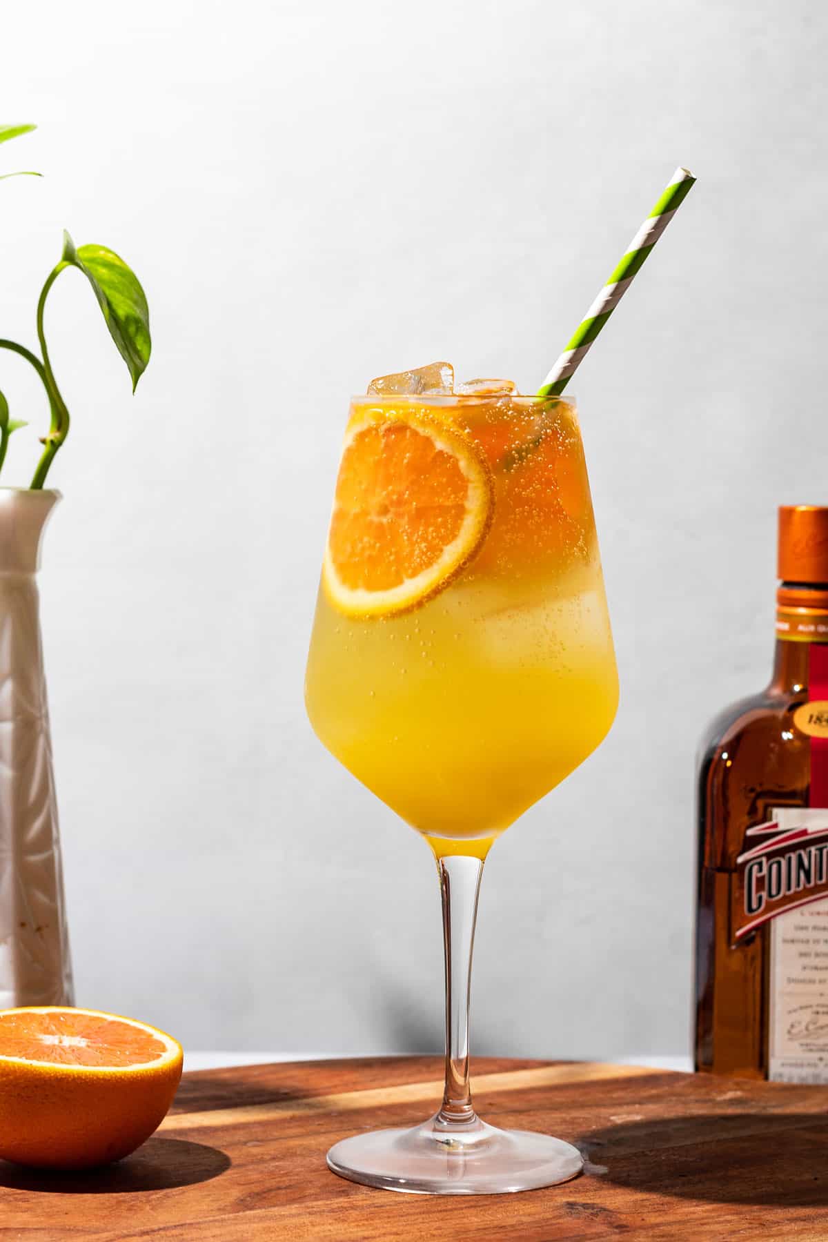 Citrusy Cointreau Spritz Cocktail - A Grateful Meal