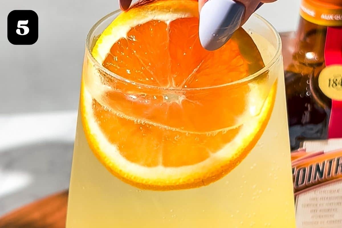 Citrusy Cointreau Spritz Cocktail - A Grateful Meal