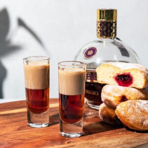 Raspberry Jam Donut Shot with Baileys and Chambord - A Grateful Meal
