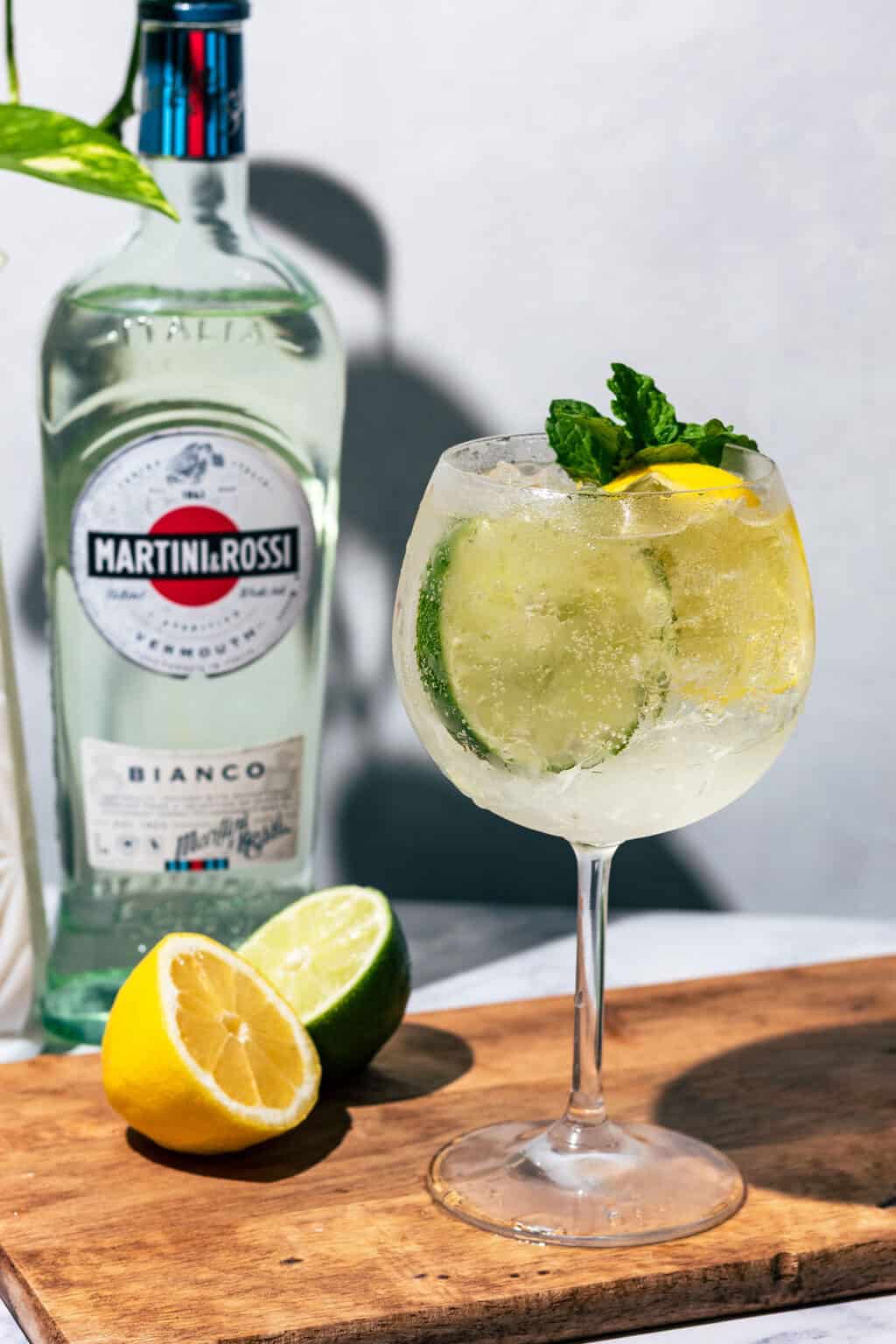 Easy Martini Bianco Spritz Cocktail - A Grateful Meal