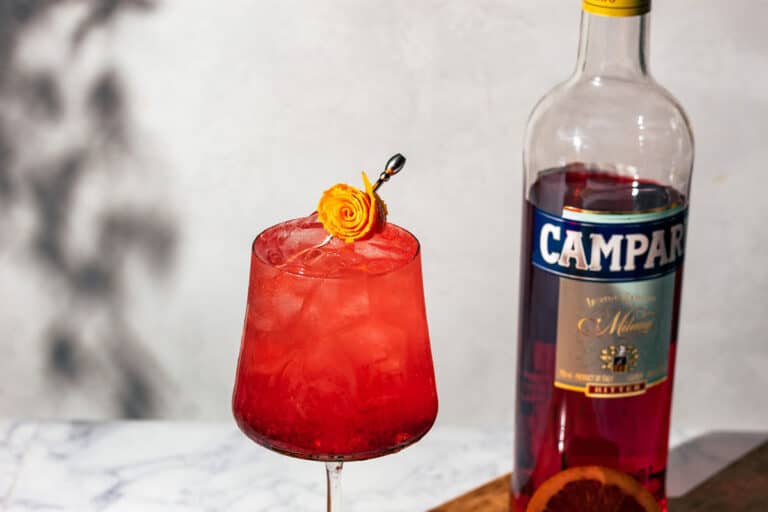 Campari Tonic Cocktail - A Grateful Meal
