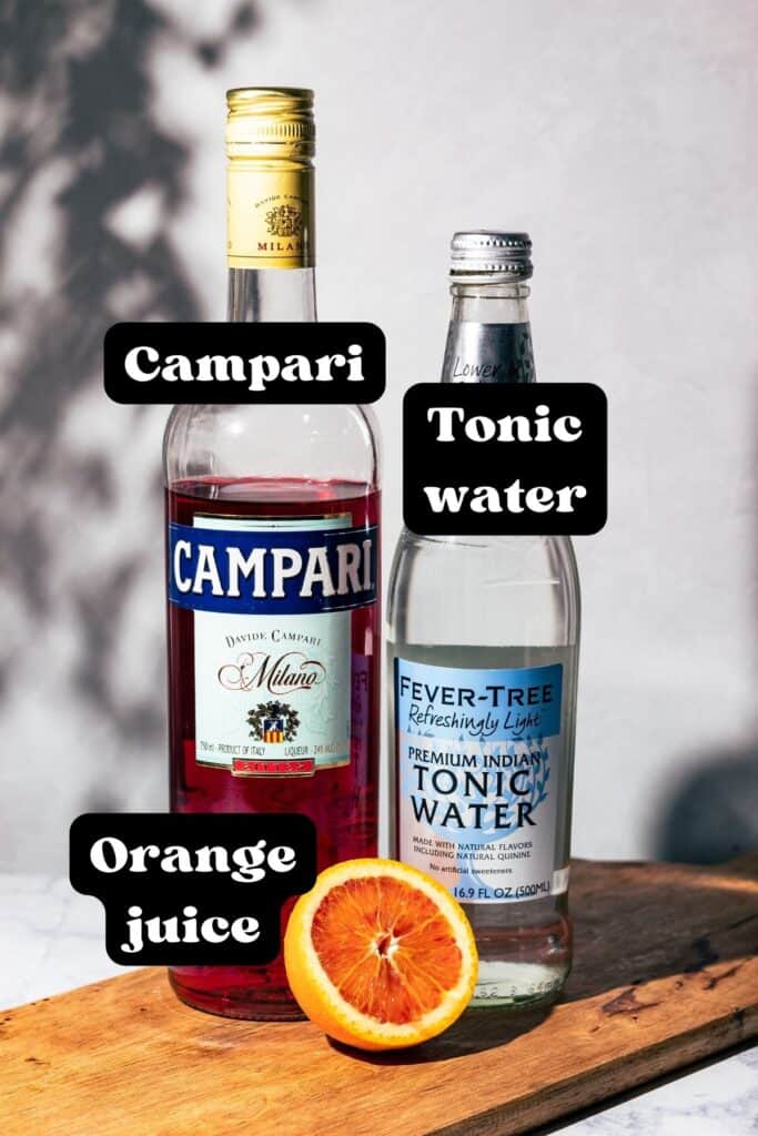Campari Tonic Cocktail - A Grateful Meal