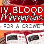 IV Blood Bag Cocktails for Halloween - A Grateful Meal