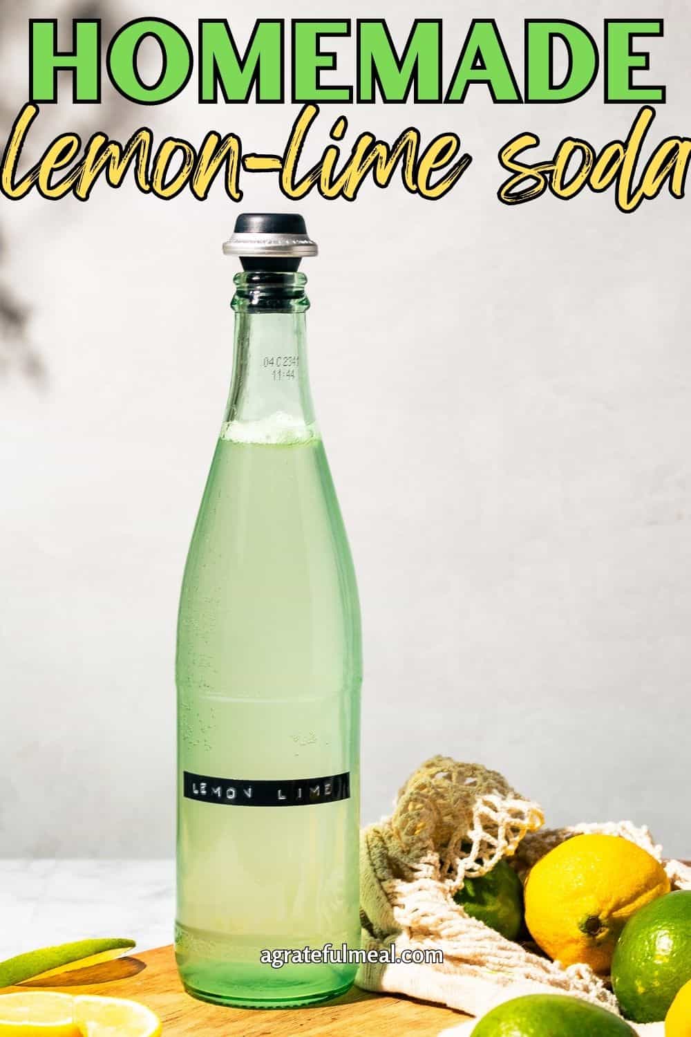How to Make Homemade Lemon Lime Soda - A Grateful Meal