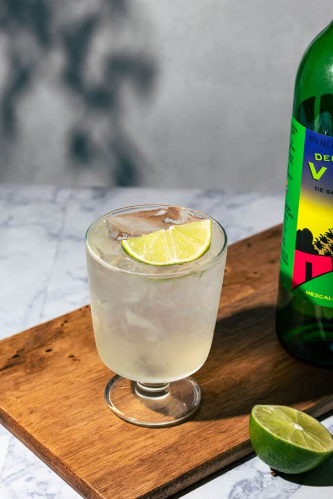Smoky Mezcal Tonic Cocktail - A Grateful Meal