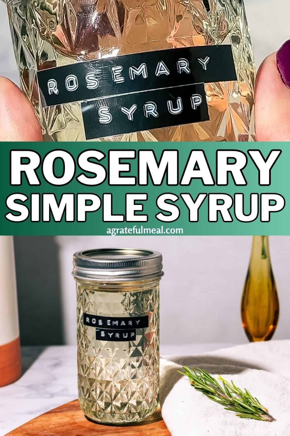 Easy Rosemary Simple Syrup Recipe - A Grateful Meal