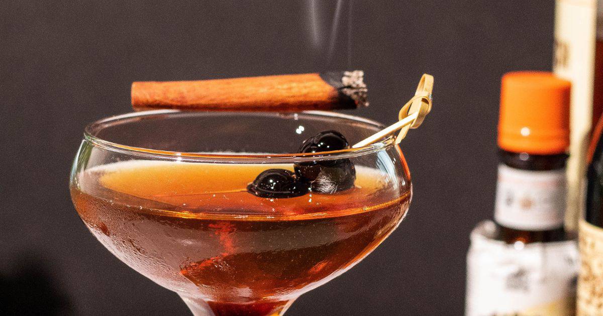 Smoked Manhattan with Cinnamon - A Grateful Meal