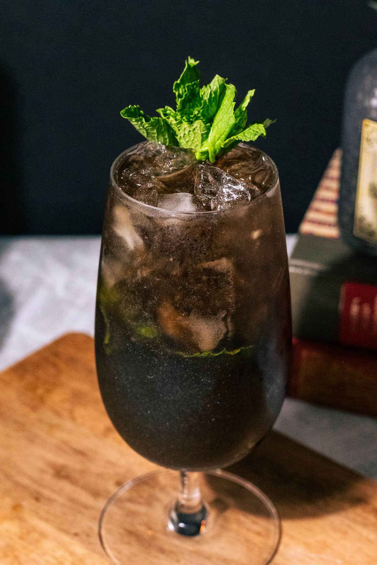 Easy Black Mojito Cocktail - A Grateful Meal