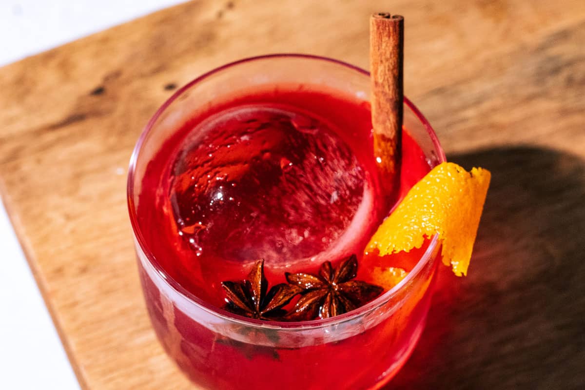 Winter Spiced Negroni Cocktail - A Grateful Meal
