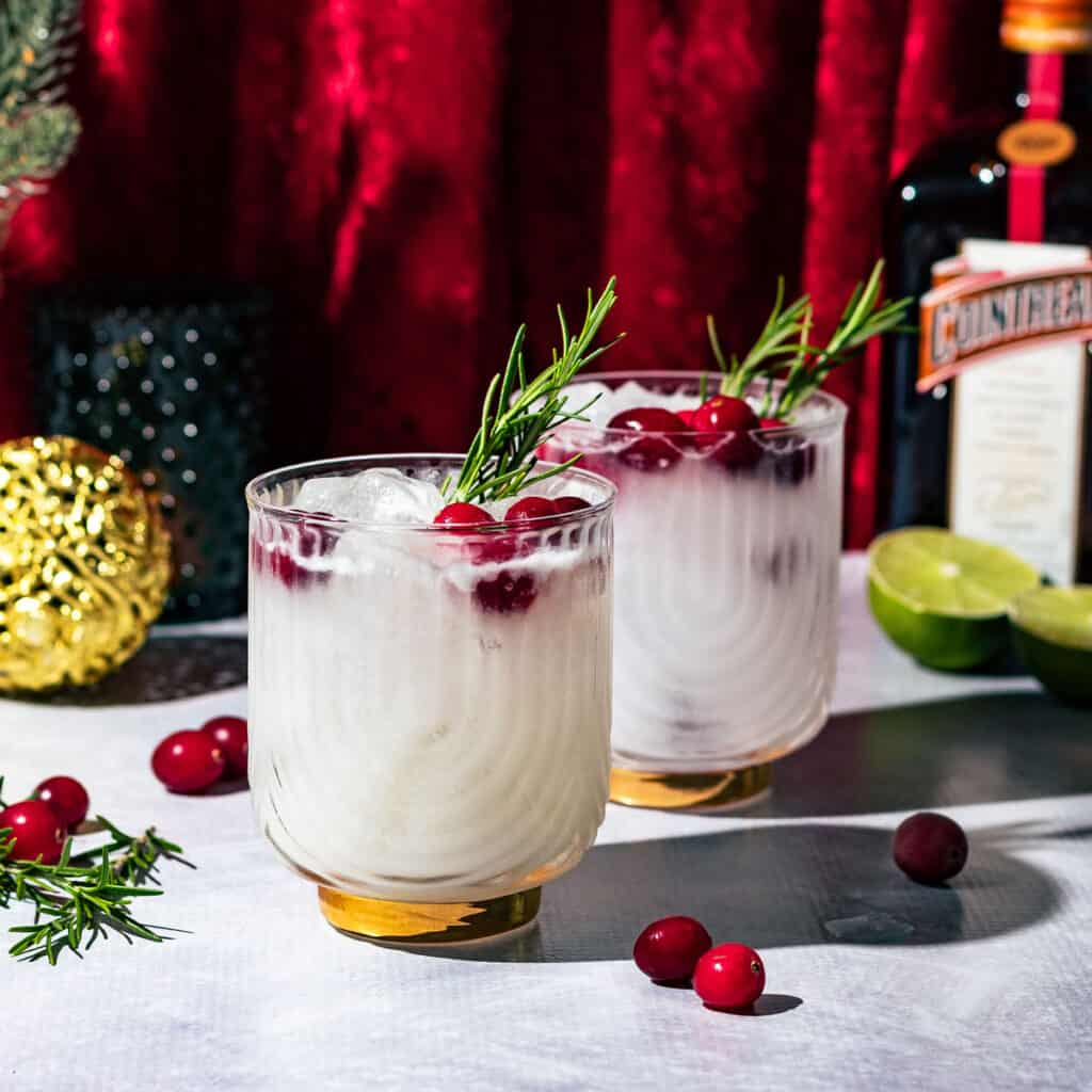 Christmas Cranberry Mistletoe Martini with Vodka - A Grateful Meal