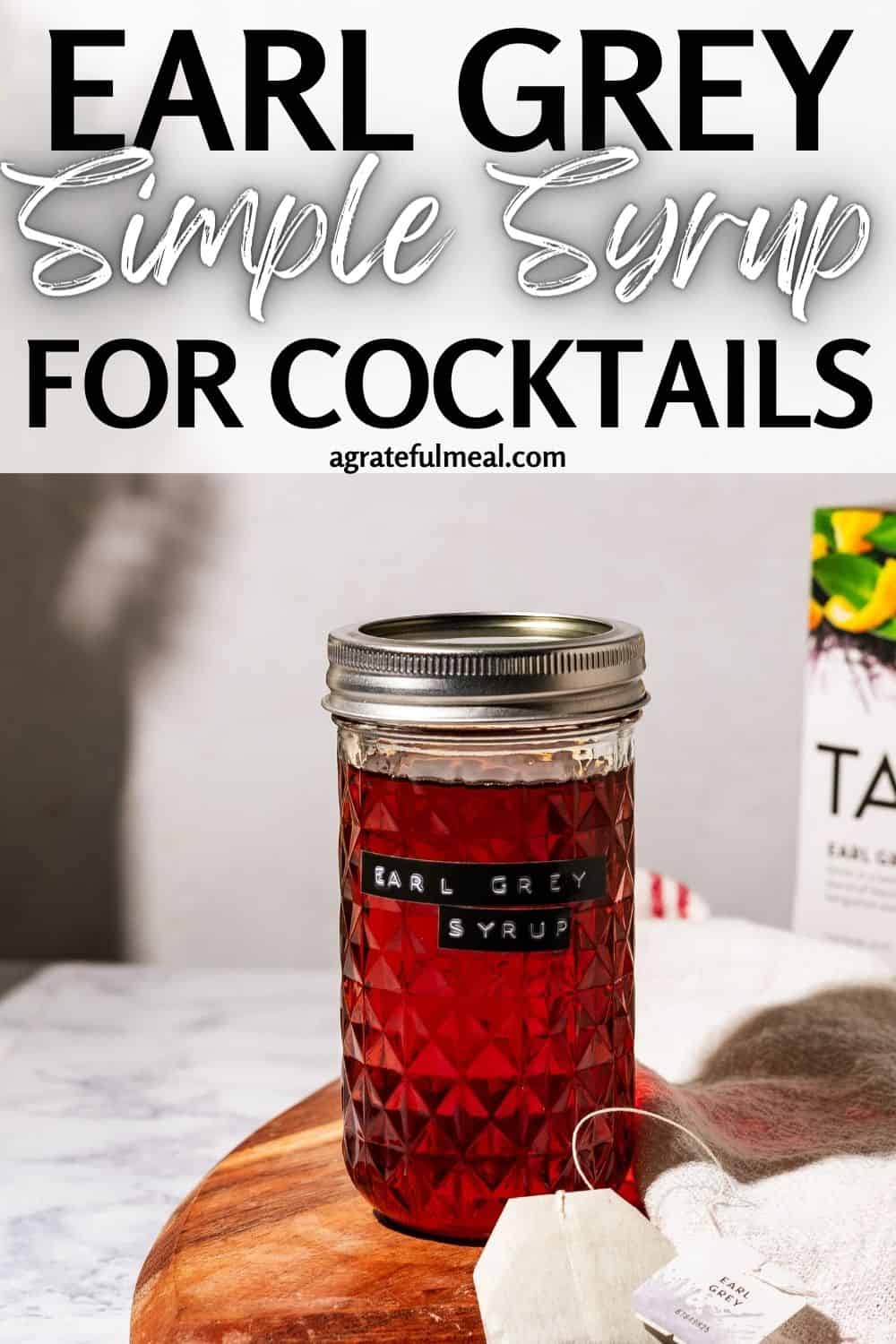Simple Homemade Earl Grey Syrup - A Grateful Meal