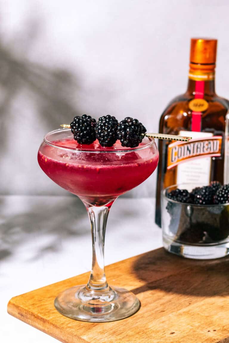 Easy Blackberry Martini Cocktail - A Grateful Meal