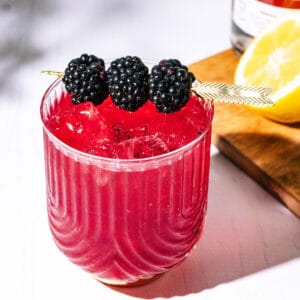 Refreshing Blackberry Bourbon Smash Cocktail - A Grateful Meal