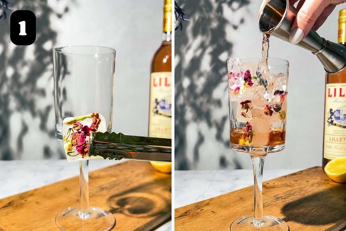 Refreshing Lillet Rosé Tonic Cocktail - A Grateful Meal